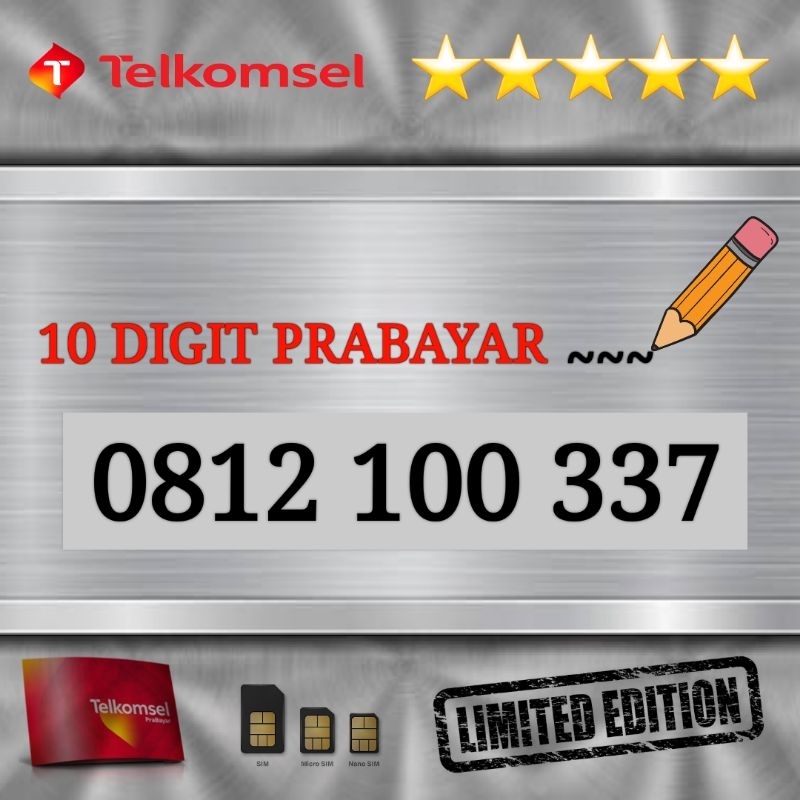 Jual NOMOR CANTIK SIMPATI 10 DIGIT TELKOMSEL PRABAYAR KARTU PERDANA CANTIK SIMPATI 10 DIGIT ...