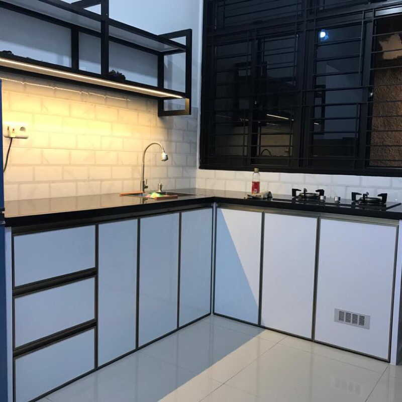 Jual Kitchen set full aluminium custom design | Shopee Indonesia
