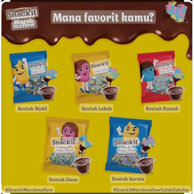 Jual Promo! Kino Snackit Marshmallow With Choco Dip | Shopee Indonesia