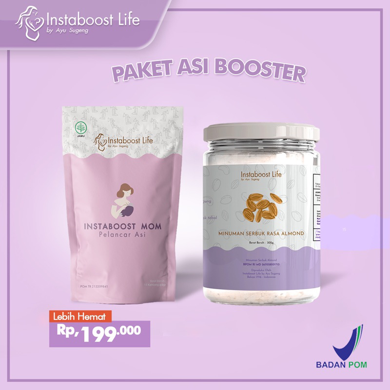 Jual PAKET ASI BOOSTER (Almond Drink & Instaboost Mom) | Shopee Indonesia