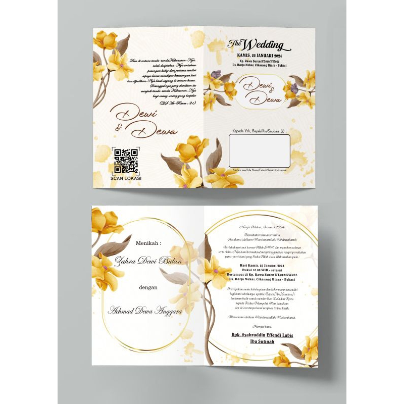 Jual Promo Undangan Pernikahan Unduh Mantu Khitanan Tasyakuran Murah ...