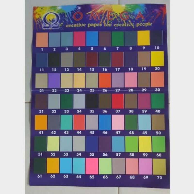 Jual kertas kover omega foil / karton omega / soft kover omega foil / 1 ...