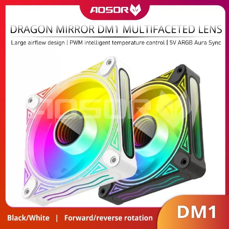 Jual AOSOR FAN CASING ARGB DRAGON MIRROR DM1 12CM kipas ARGB PWM ...