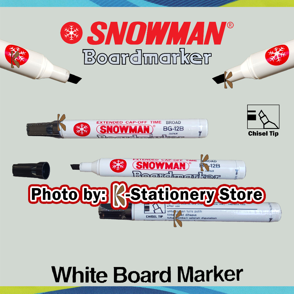 Jual [ Non - Permanent ] Snowman Spidol Papan Tulis Kaligrafi Original ...