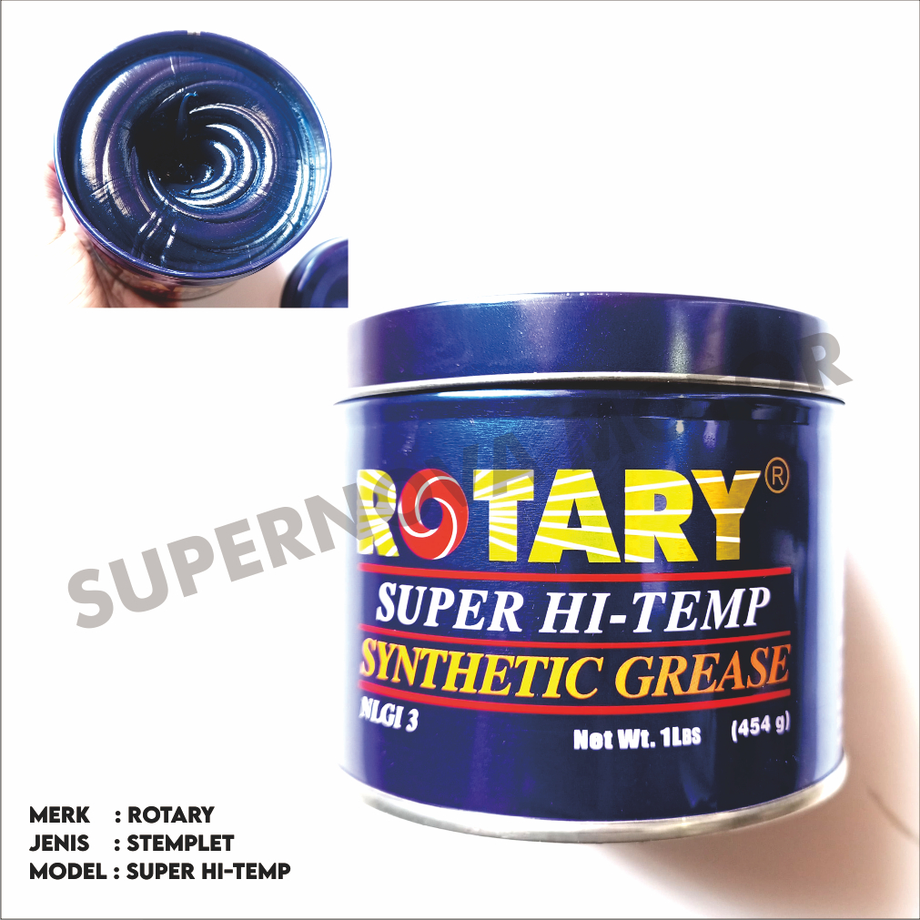 Jual STEMPLET GEMUK PELUMAS ROTARY SUPER HI-TEMP SYNTHETIC GREASE BERAT ...