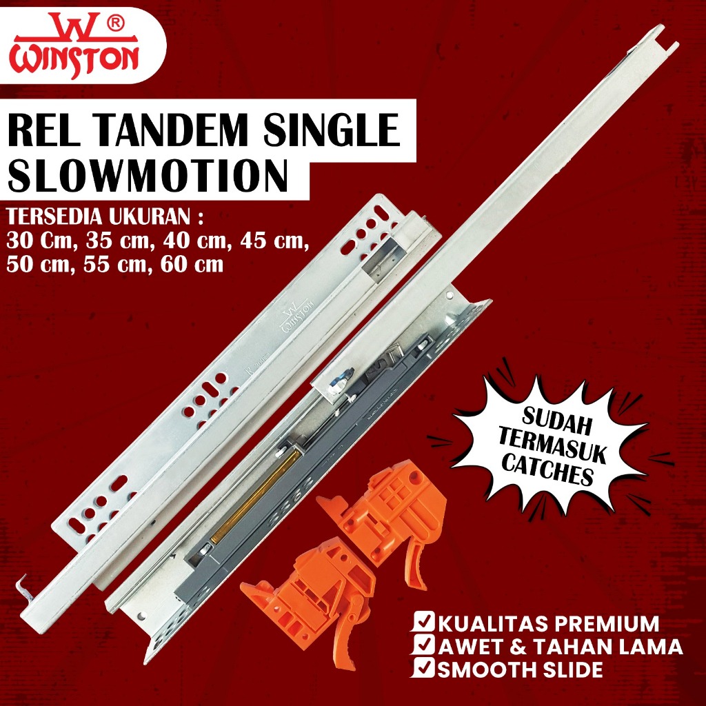 Jual Rel Laci Tandem Single winston TS Extention Slowmotion | Shopee ...