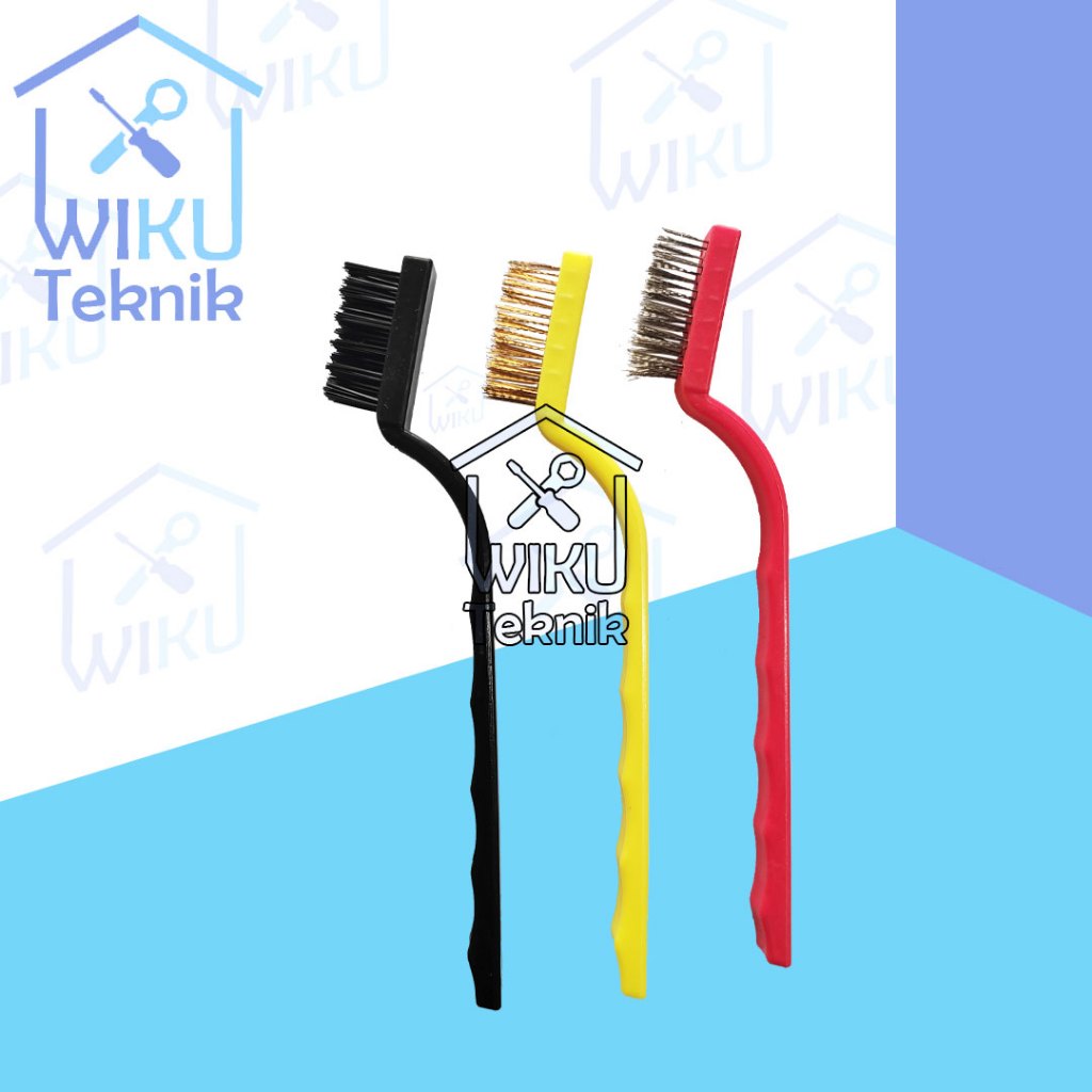 Jual PTRA Sikat Nilon Kuningan Kawat 3in1 Set 3 pcs Sikat Pembersih ...