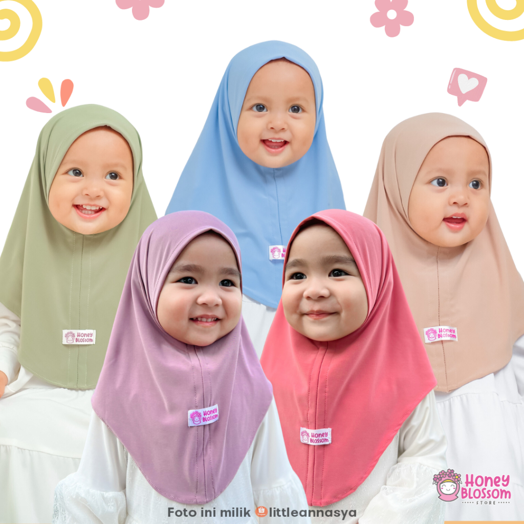 Jual HoneyBlossom - Hijab anak / Jilbab Bayi anak perempuan / Hijab ...