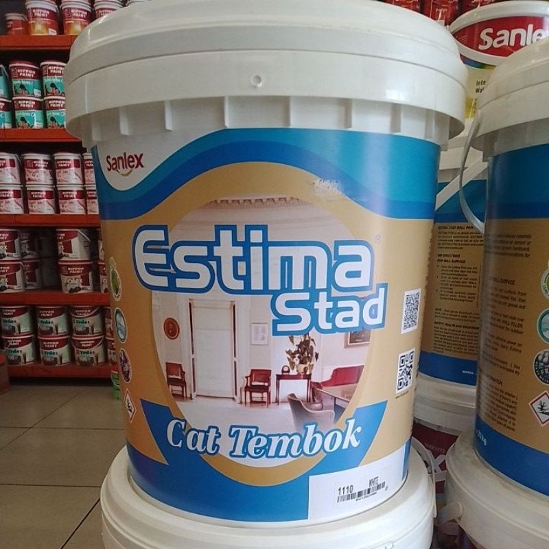 Jual CAT TEMBOK PUTIH SANLEX ESTIMA STAD | Shopee Indonesia