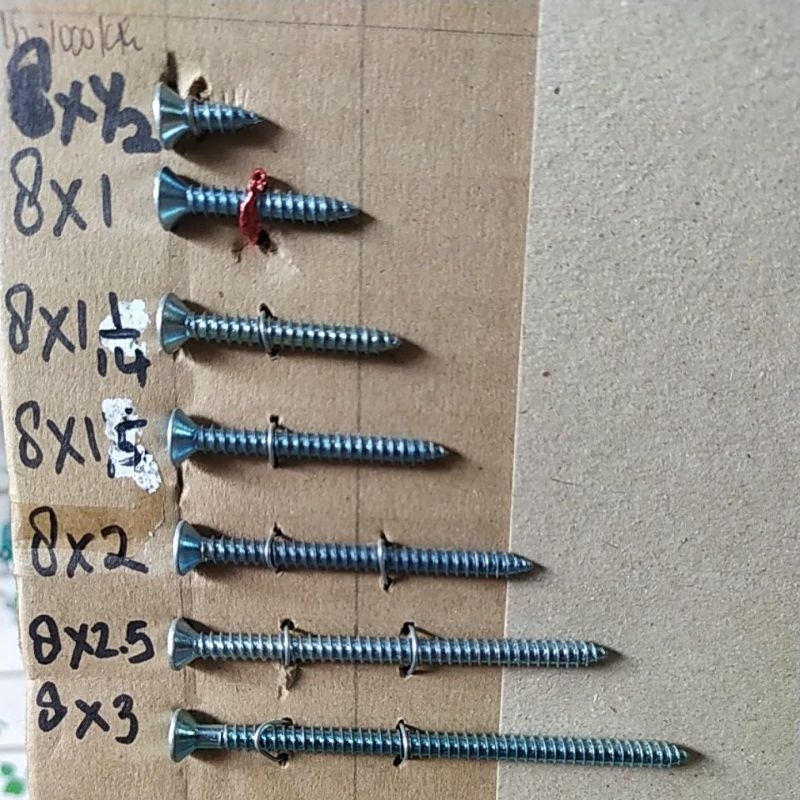 Jual Sekrup cacing/Sekrup kayu galvanis FAB 6(per pcs) | Shopee Indonesia