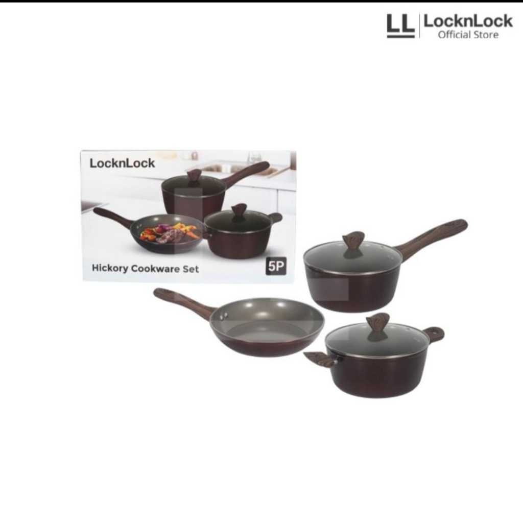 Jual Lock n Lock Hickory Cookware set 5P-CAS2420S5 | Shopee Indonesia
