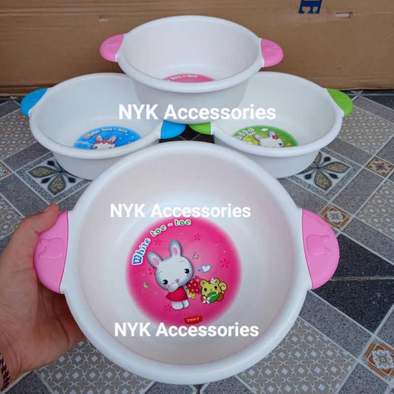 Jual NYK Baskom kuping trixy Toe Toe sedang/Baskom plastik/Basi plastik ...