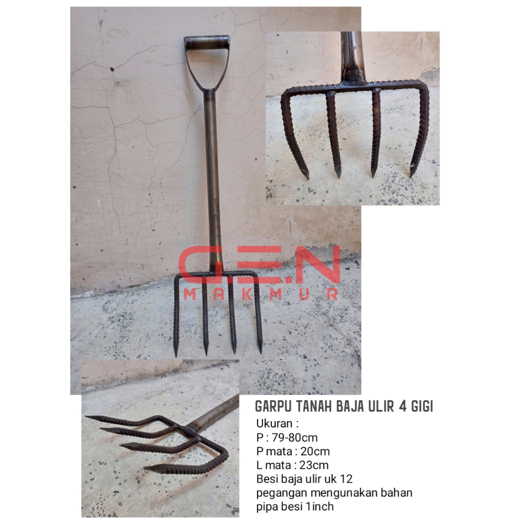 Jual GARPU TANAH BAJA ULIR / GARPU INJAK GIGI 4 | Shopee Indonesia