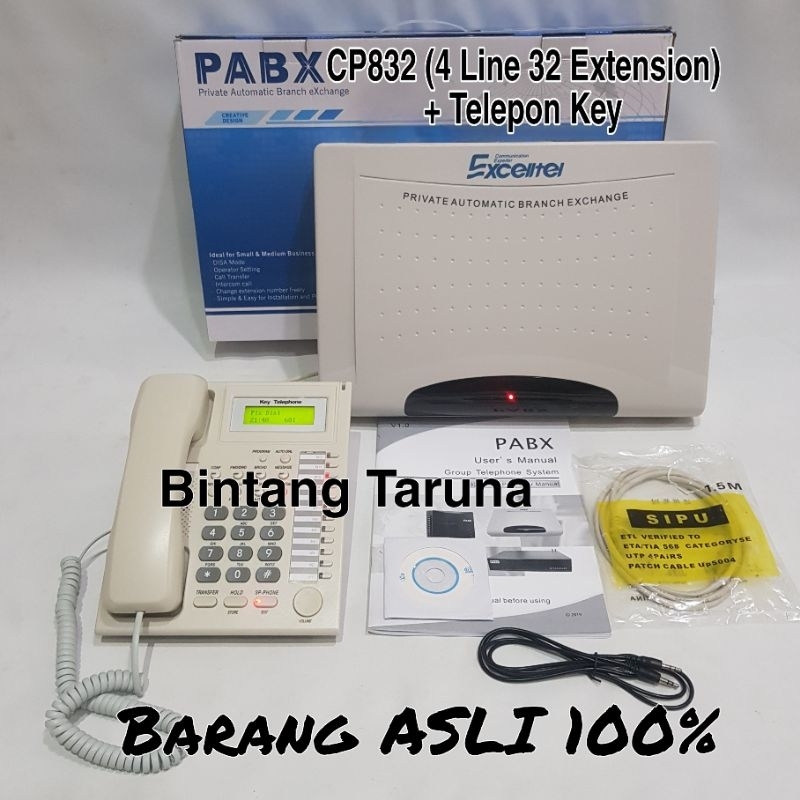 Jual Pabx Excelltel CP-432 PBX Hybrid Excelltel CP432 PABX 4 LINE 32 ...