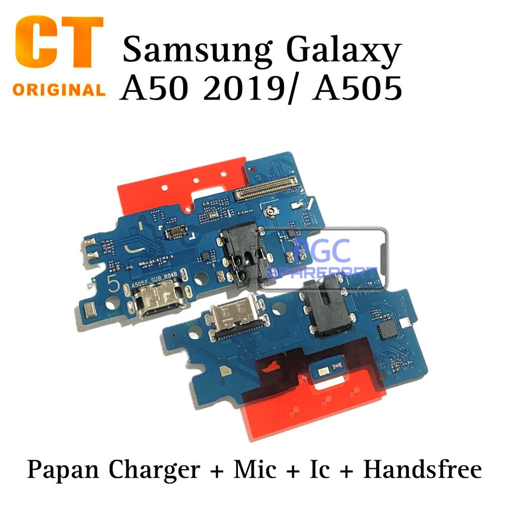 Jual Original CT Ada IC - Papan PCB Konektor Charger + MIC Handsfee Samsung Galaxy A50 2019 ...