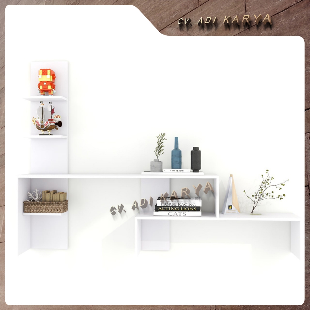 Jual Rak Tv Multifungsi Hiasan Dinding Serbaguna Minimalis Rak Dinding ...