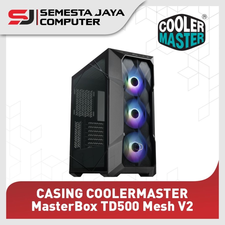 Jual Cooler Master MasterBox TD500 Mesh V2 Black ATX Gaming Case ...