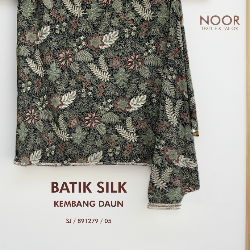 Jual Batik Silk | Batik Halus | Batik Sutra - Kembang Daun - 4 Warna ...