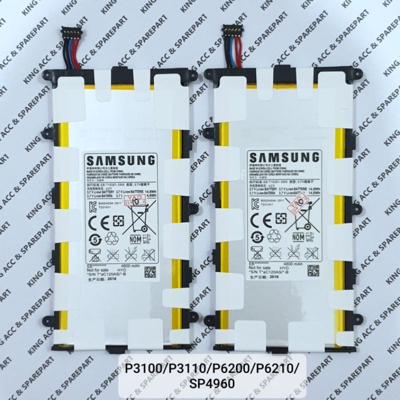 Jual BATERAI BATRE BATTERY SAMSUNG TAB 2 7INCH GT-P6200 P3100 | Shopee ...