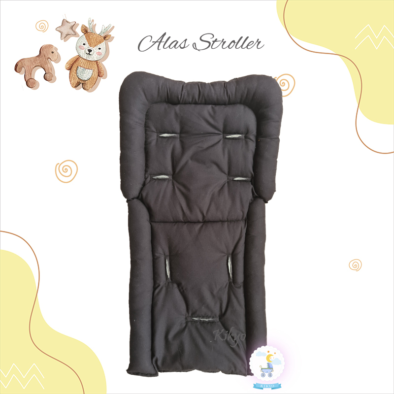 Jual Alas Stroller Black Car Seat Pad Stroller Pad Alas Stroler ...