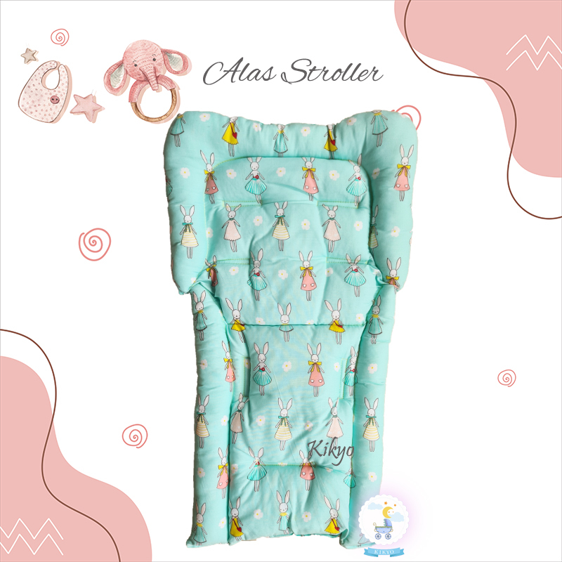 Jual Alas Stroller Miss Rabbit Alas Stroler Car Seat Pad Stroler Pad ...