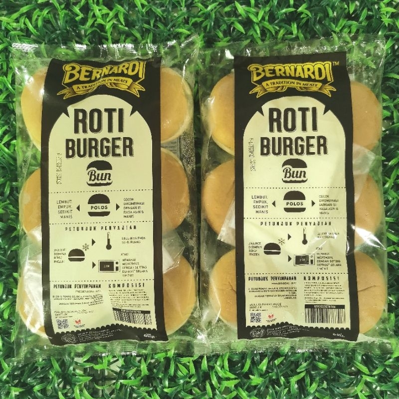 Jual Bernardi Roti Burger POLOS Besar - isi 6 pcs | Shopee Indonesia