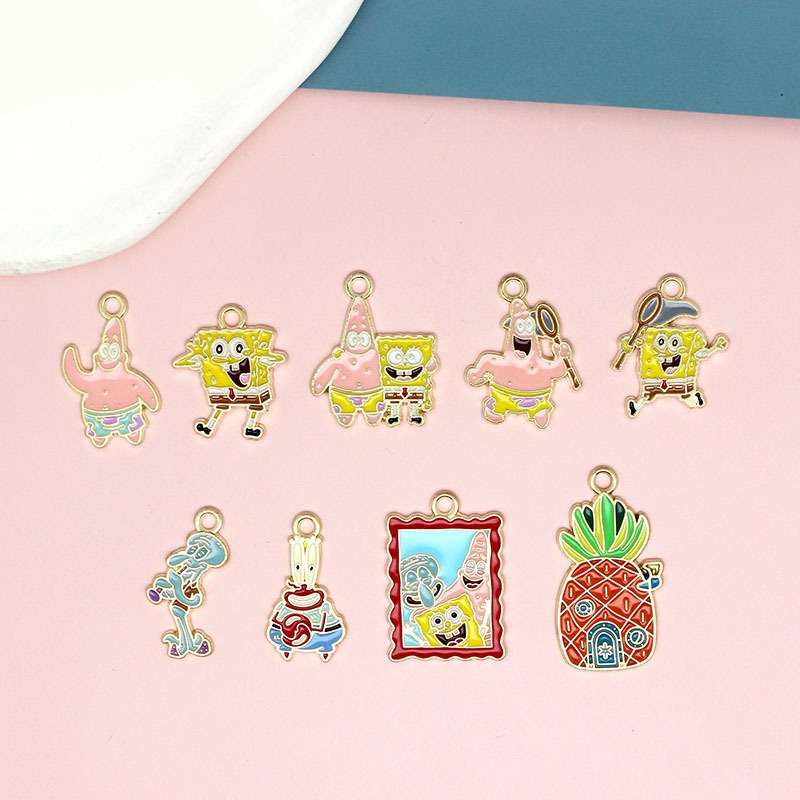 Jual 1 pcs Charm Enamel Epoxy - SPONGEBOB SQUAREPANTS | Shopee Indonesia