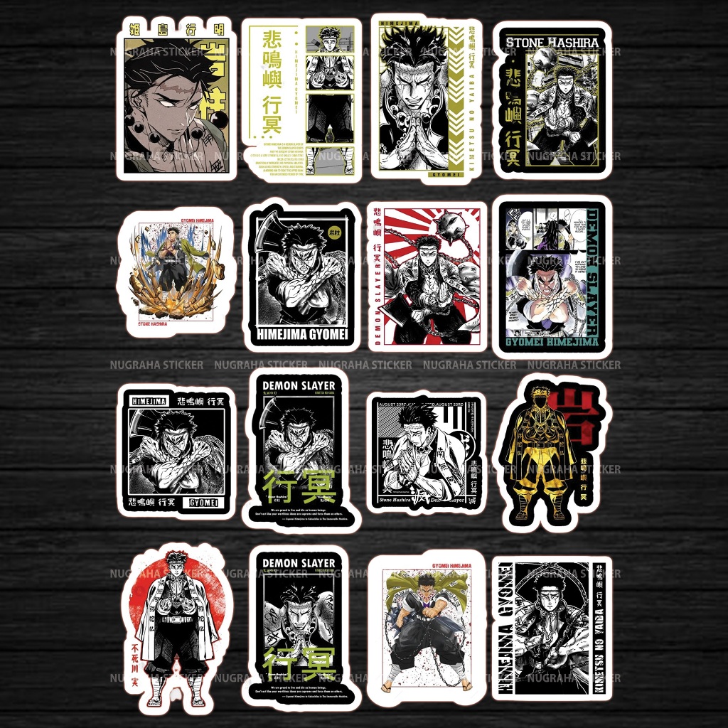 Jual 400 PCS Sticker Gyomei Himejime Demon Slayer - Gyomei Himejime ...