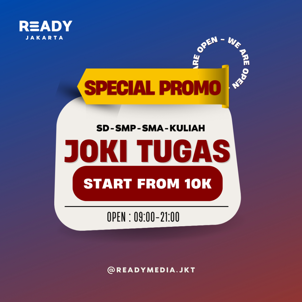 Jual Jasa Joki Tugas (SD, SMP, SMA, Kuliah) | Shopee Indonesia