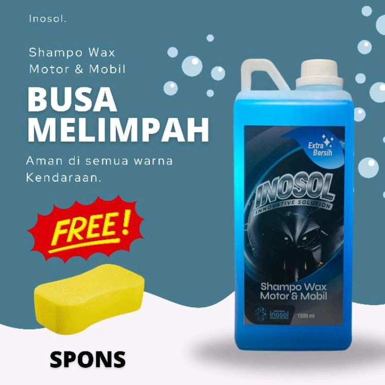 Jual Inosol Shampo mobil dan motor / Sabun motor dan Mobil 1 Liter ...