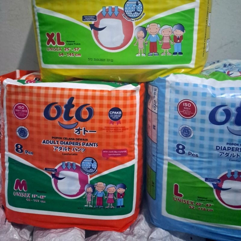 Jual Oto pempers celana dewasa Oto pempes celana dewasa M L Xl isi 8pcs | Shopee Indonesia