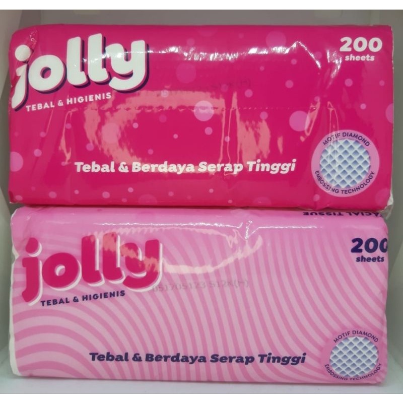 Jual PROMO TISU JOLLY 200 SHEETS / TISSUE JOLLY 2 PLY 200 SHEETS NEW ...