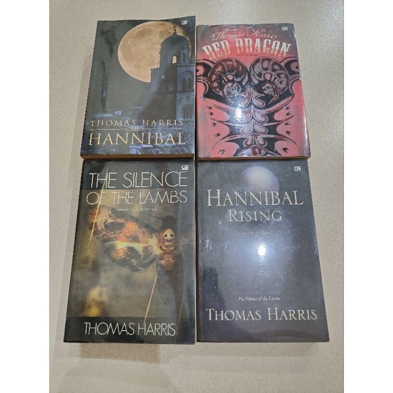 Jual Novel Red Dragon Hannibal Rising The Silence of Lambs Thomas ...