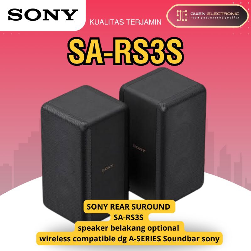 Jual SONY SA-RS3S/ SARS3S REAR SUROUND WIRELESS 360 SPATIAL SOUND | Shopee Indonesia