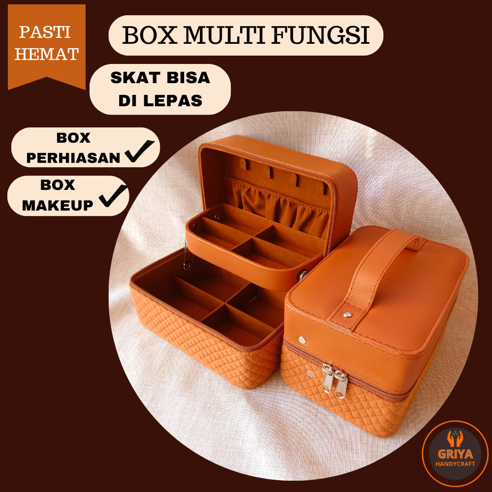 Jual Kotak Penyimpanan Serbaguna Box Multifungsi 2in1 Berlapis Beludru ...