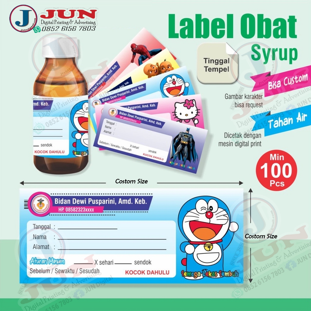 Jual E Tiket Label Stiker Orderan Costom Bu Batubara | Shopee Indonesia
