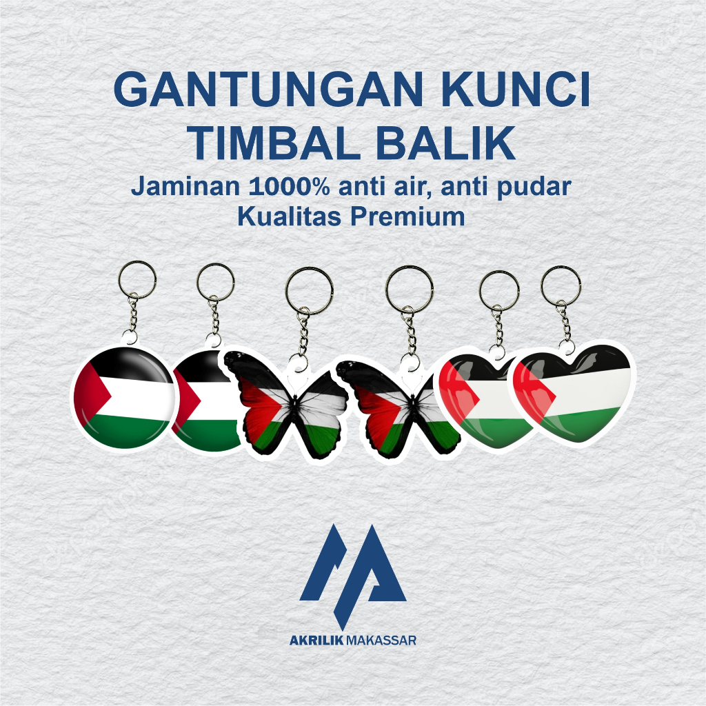 Jual Gantungan Kunci Akrilik Timbal Balik | Shopee Indonesia