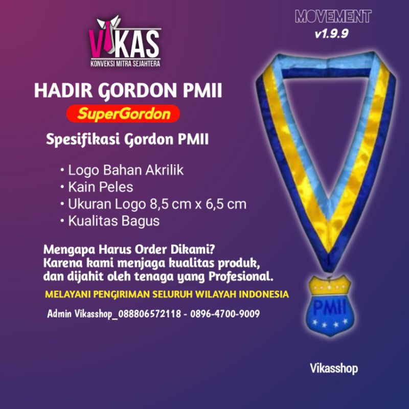 Jual GORDON PMII//pergerakan mahasiswa Islam Indonesia | Shopee Indonesia