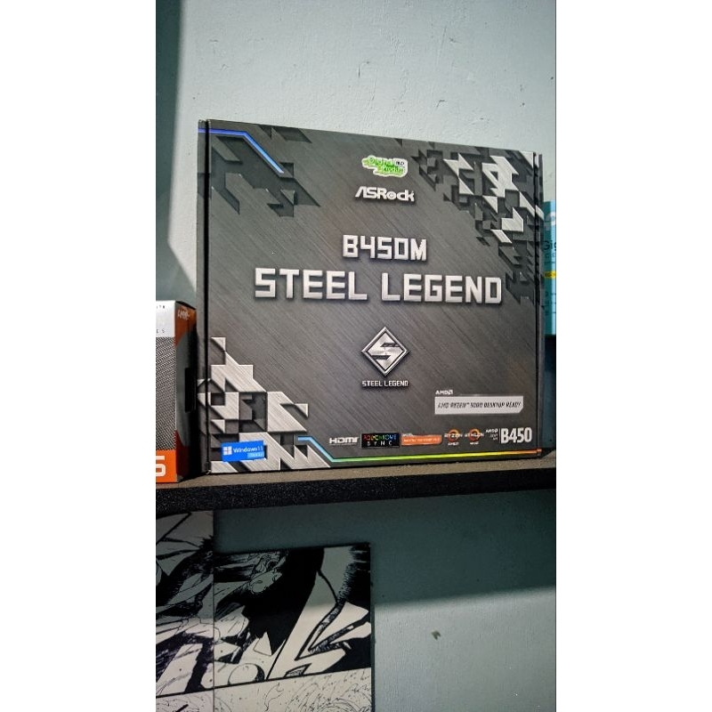 Jual Motherboard Asrock B450M steel legends | Shopee Indonesia