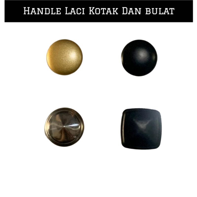 Jual Tarikan Knop Laci / Handle Lemari / Pegangan Pintu Kotak Dan Bulat ...