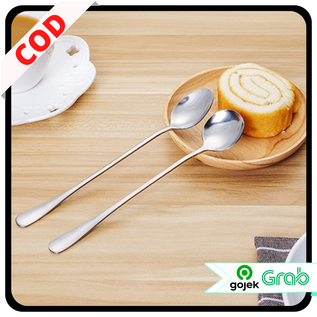 Jual KAISSO - SENDOK PENGADUK MINUMAN KOPI TEH STAINLESS STEEL GAGANG ...
