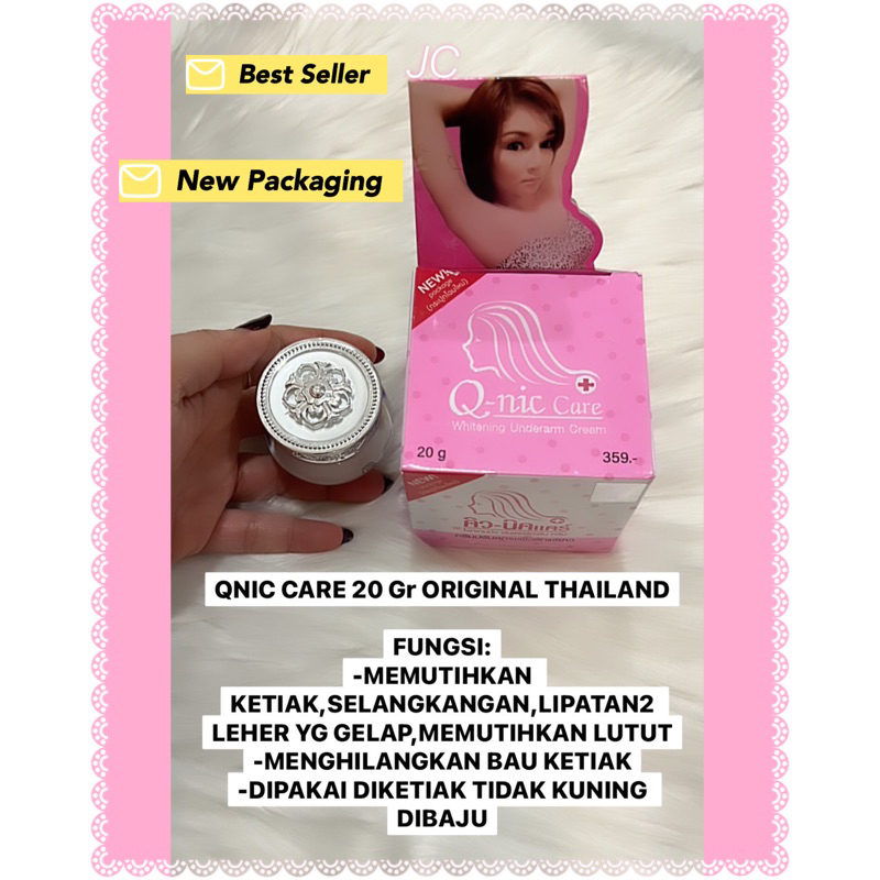 Jual QNIC CARE UNDERARM WHITENING 20 GR TERMURAH / CREAM KETIAK ...