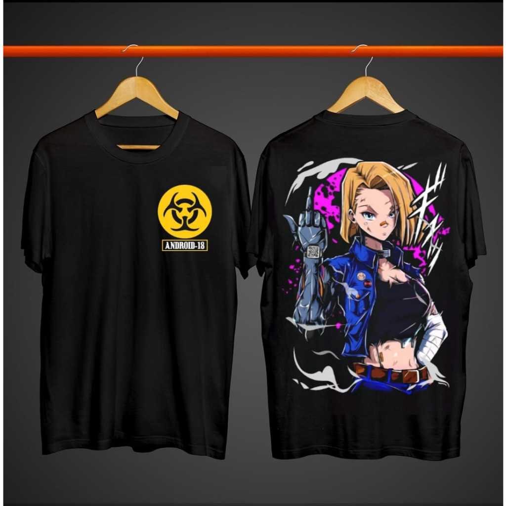Jual Tshirt Anime design Illustration sablon printing DTF RR 18 android ...