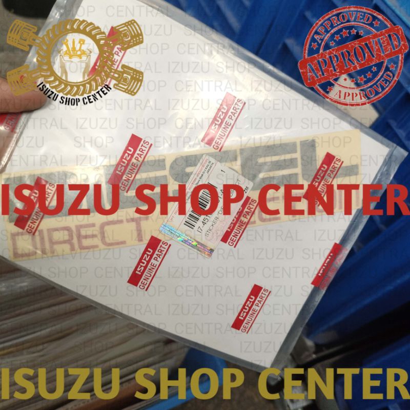 Jual STICKER STIKER DECAL DIESEL DIRECT INJECTION ISUZU ELF ORIGINAL ...