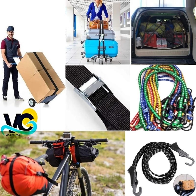 Jual Tali Bagasi Motor Tali Karet Pengait Pengikat Barang di Motor ...