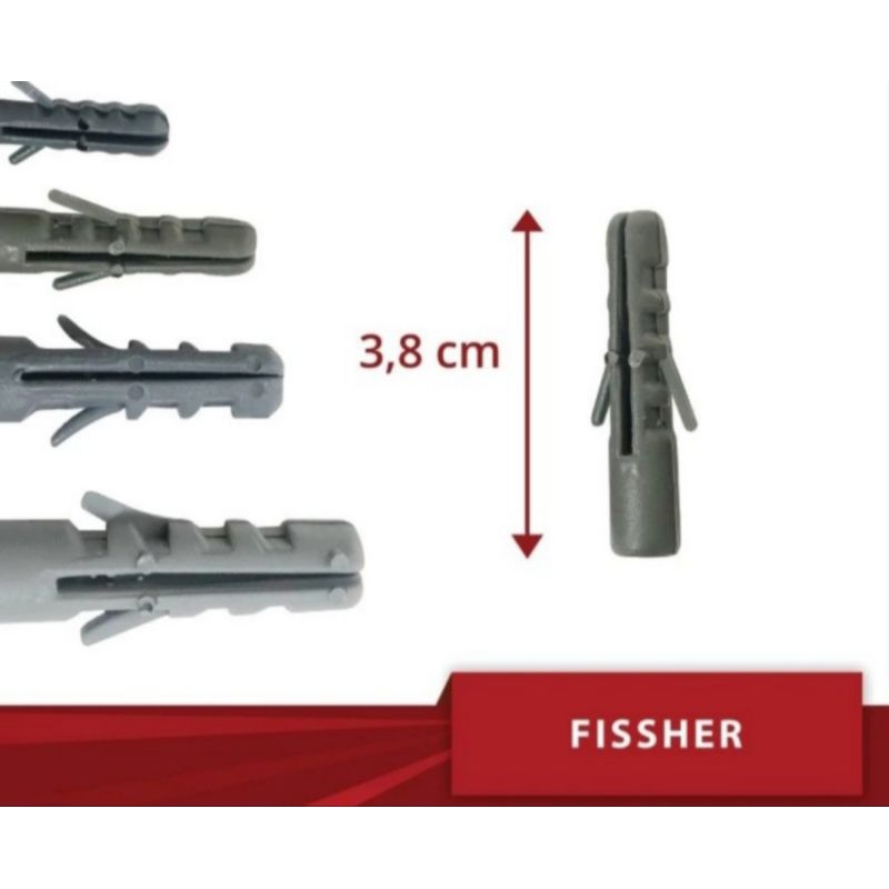Jual Skrup Fisher Baut Tembok Siku Rak Ukuran S8 | Sekrup Tembok S8 ...