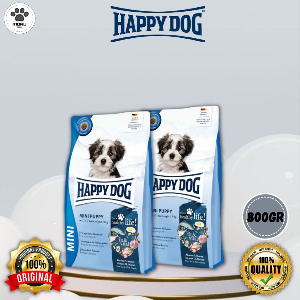 Jual Happy Dog Mini Fit & Vital Puppy 800 gr - Makanan Anak Anjing ...