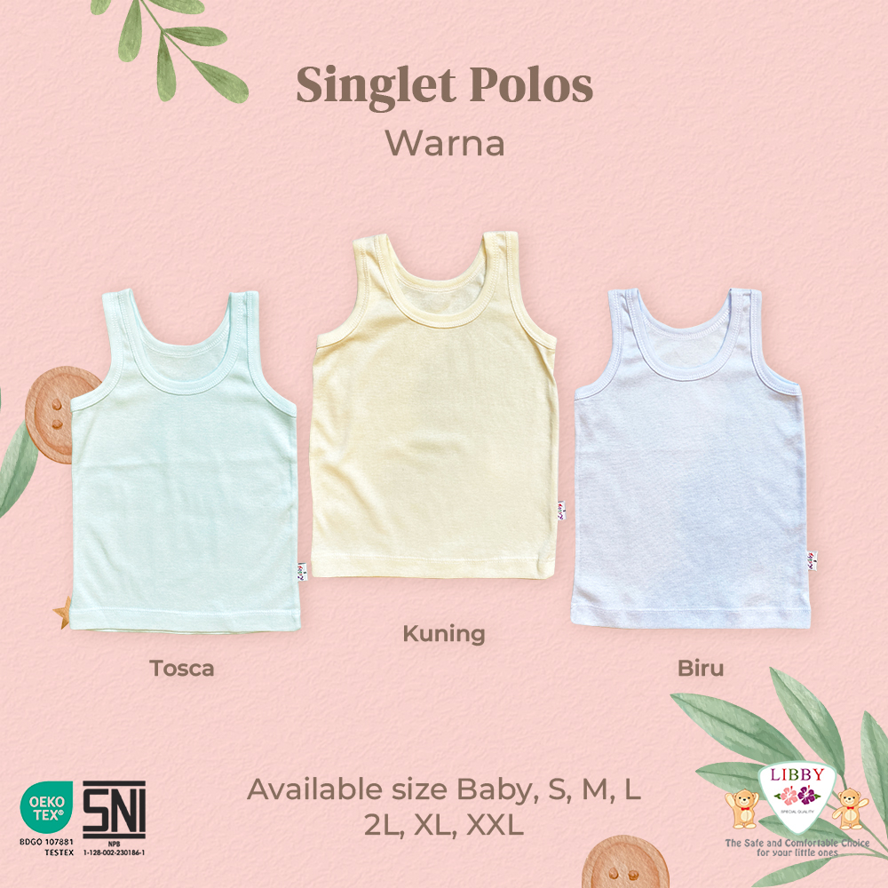 Jual Singlet LIBBY | Kaos Dalam Anak | Singlet Bayi | Singlet 3 pcs ...