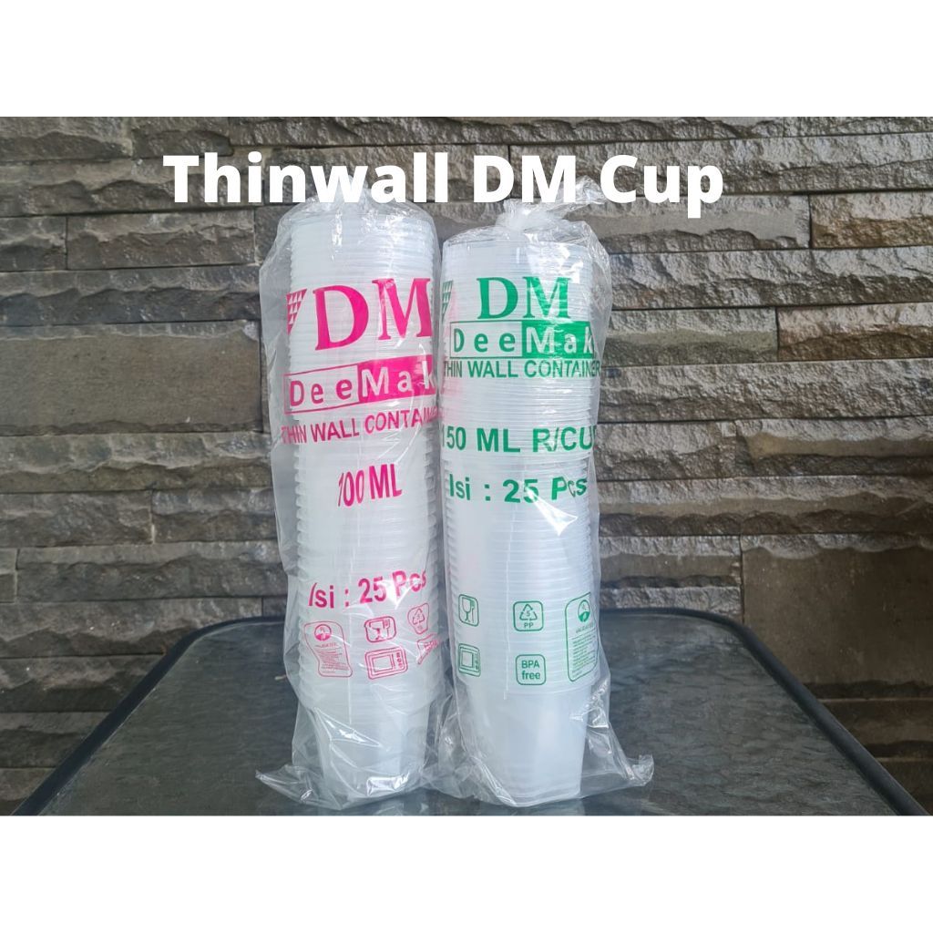 Jual Thinwall Cup Merk DM Puding Pudding 100ml - 150ml / Cup Puding DM ...