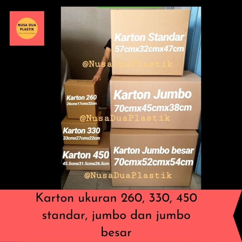 Jual Karton kardus Packing tebal kecil sedang besar jumbo | Shopee ...